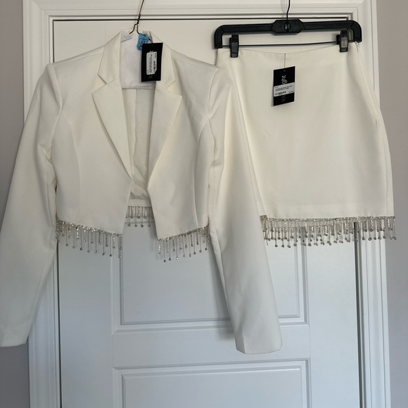Other | Net Blazer Skirt Set | Poshmark